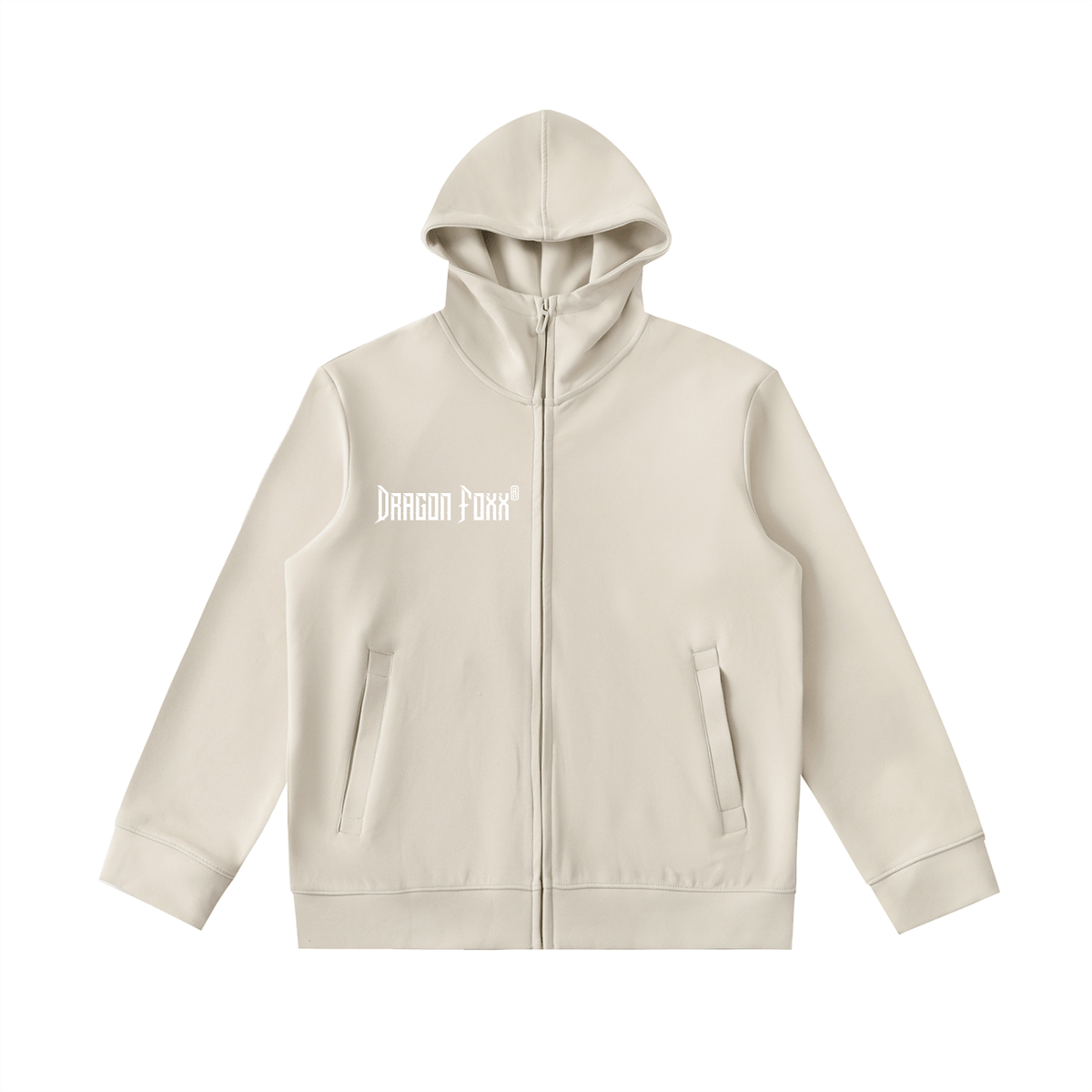 Camel Essential Heavyweight High Neck Zip-Up Hoodie – Dragon Foxx®