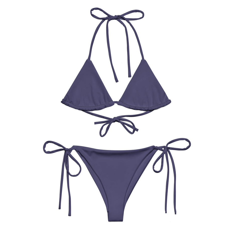Corn Flower Blue Eco String Bikini Set – DRAGON FOXX™