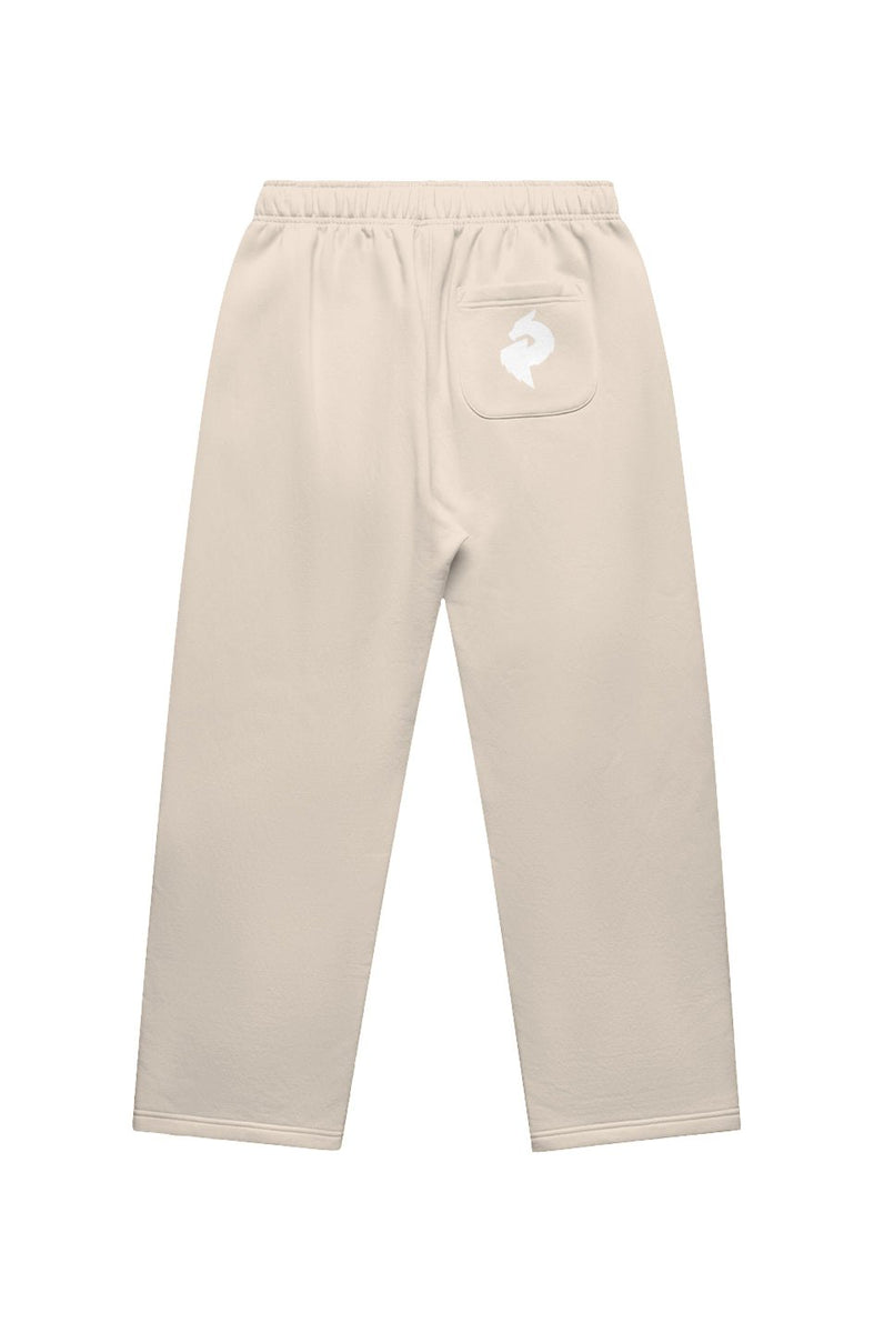 DF Men's Cuffless Trackpants - Bone White – DRAGON FOXX™