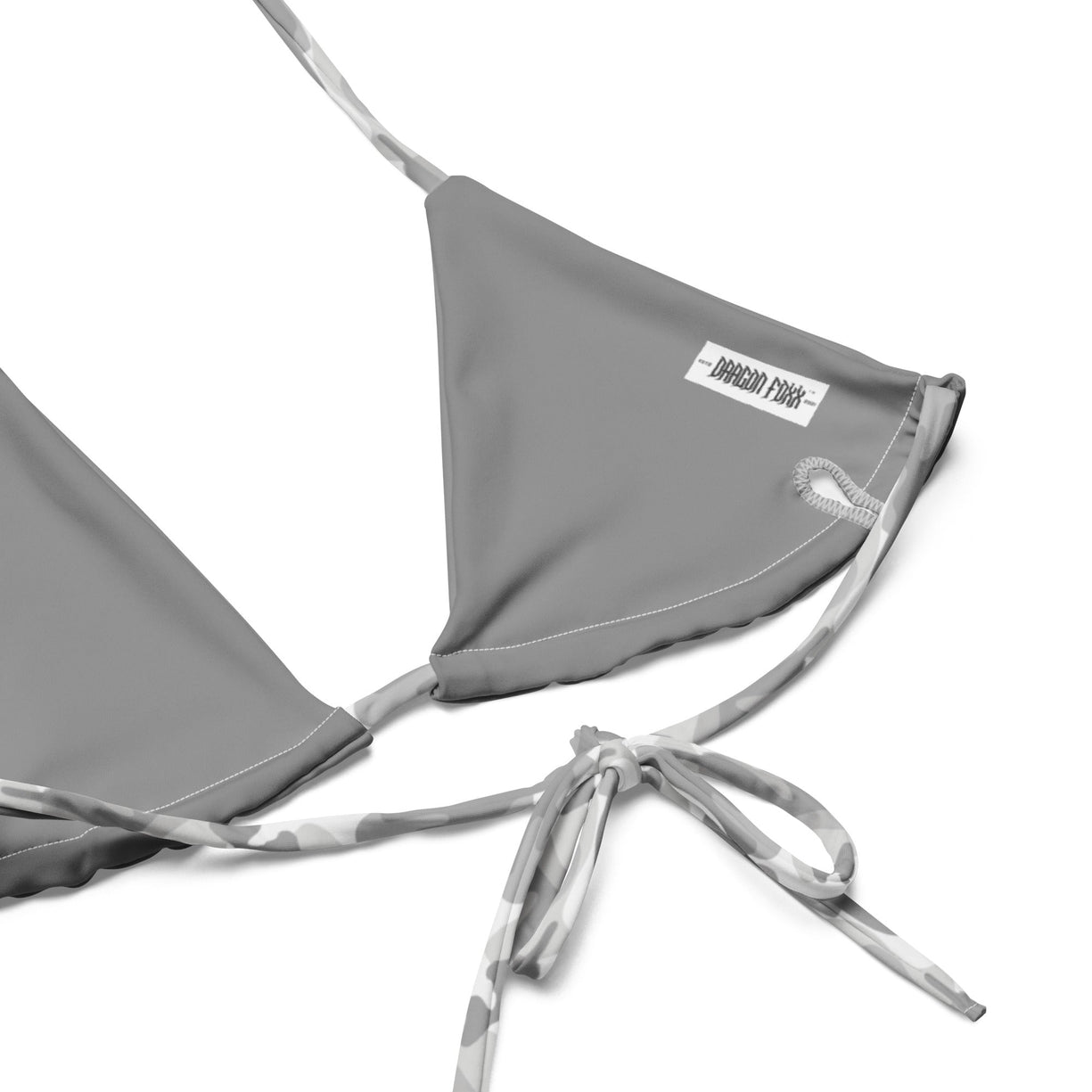 Grey Camouflage Eco String Bikini – DRAGON FOXX™