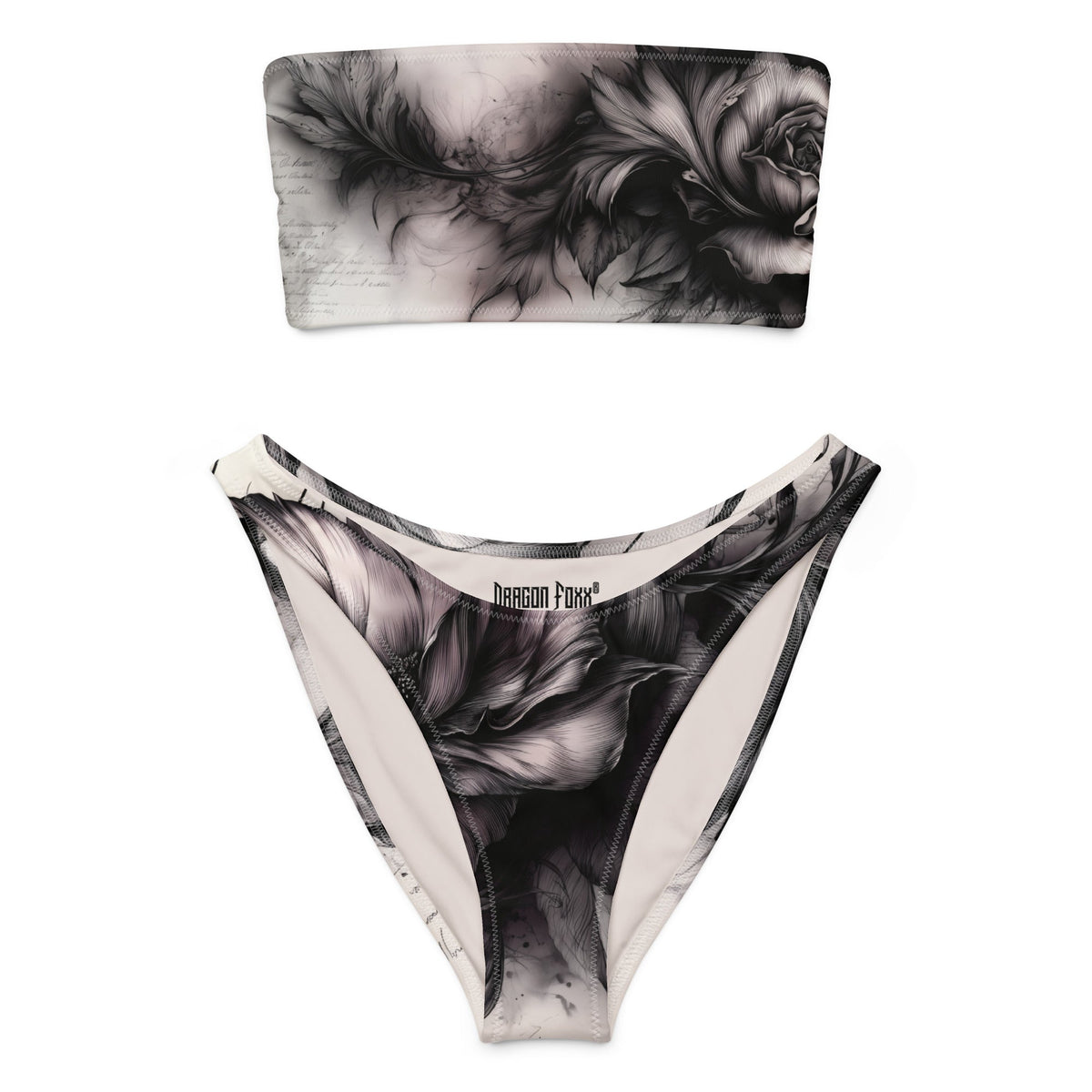 Verona Vellum Rose Eco Bandeau Bikini – Dragon Foxx®