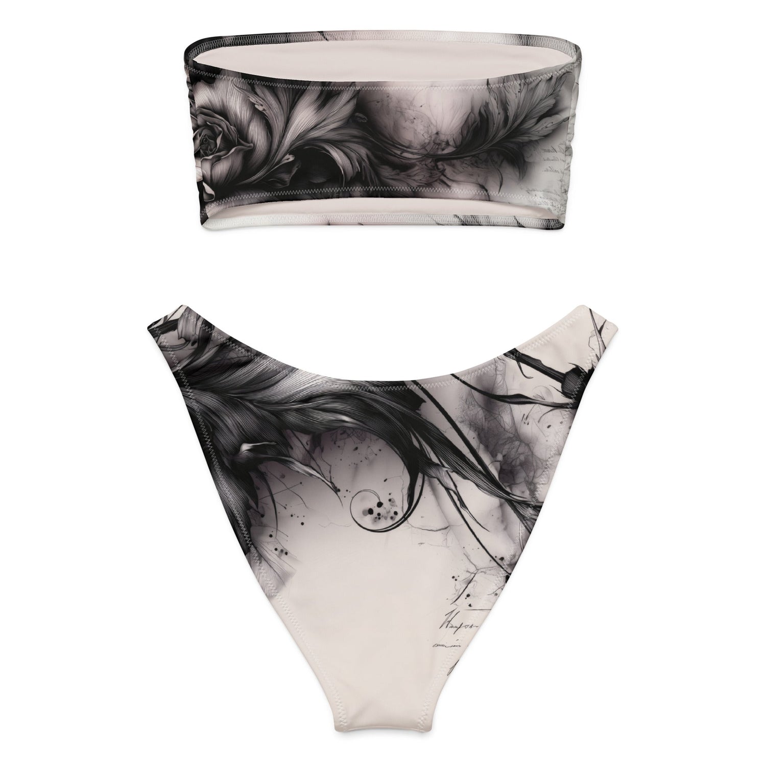 Verona Vellum Rose Eco Bandeau Bikini – Dragon Foxx®