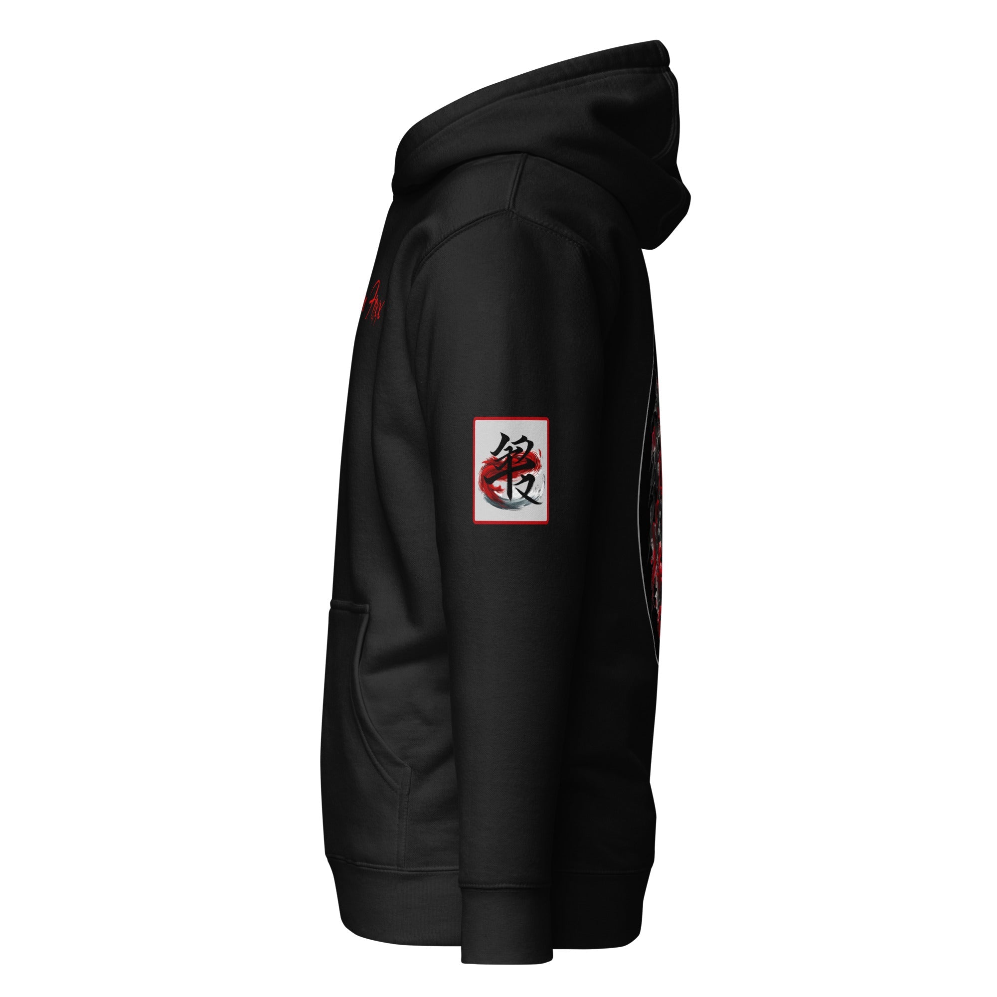 Crimson Drake - Dragon Foxx™ Men's Black Hoodie – DRAGON FOXX™