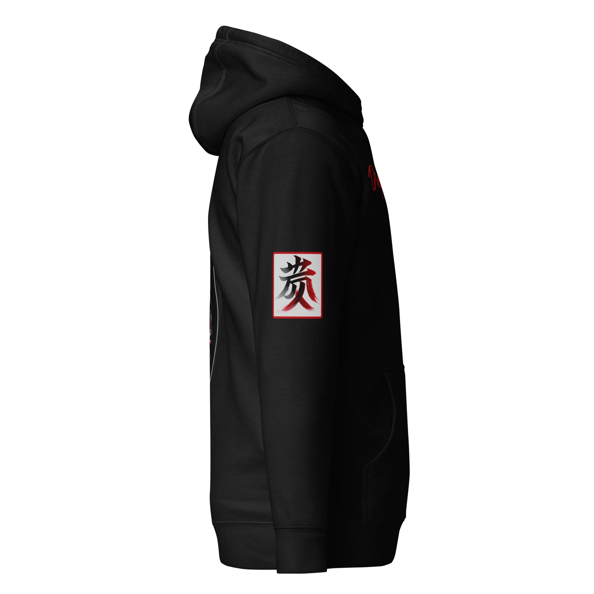 Crimson Drake - Dragon Foxx™ Men's Black Hoodie – DRAGON FOXX™