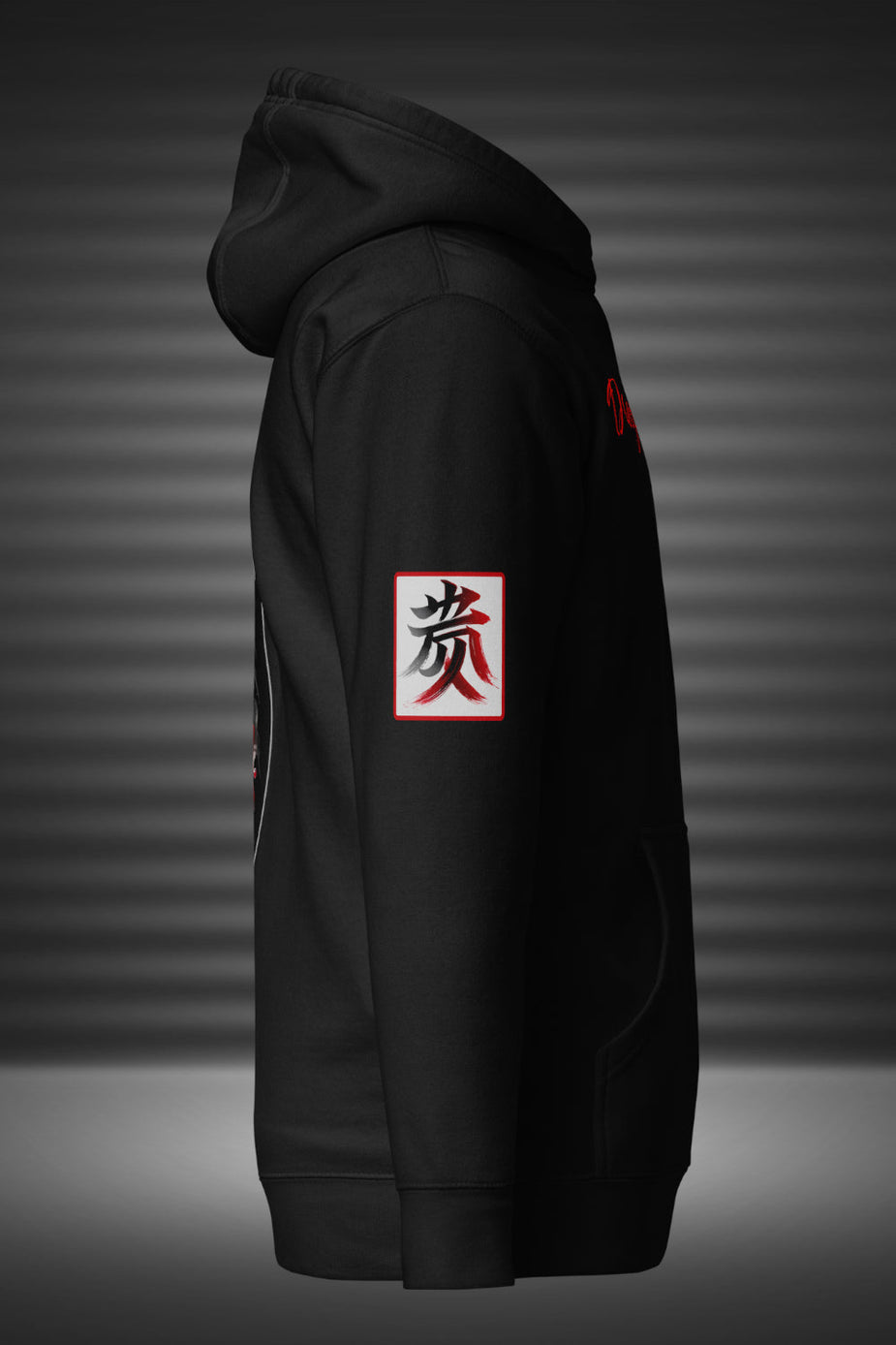 Crimson Drake - Dragon Foxx™ Men's Black Hoodie – Dragon Foxx®