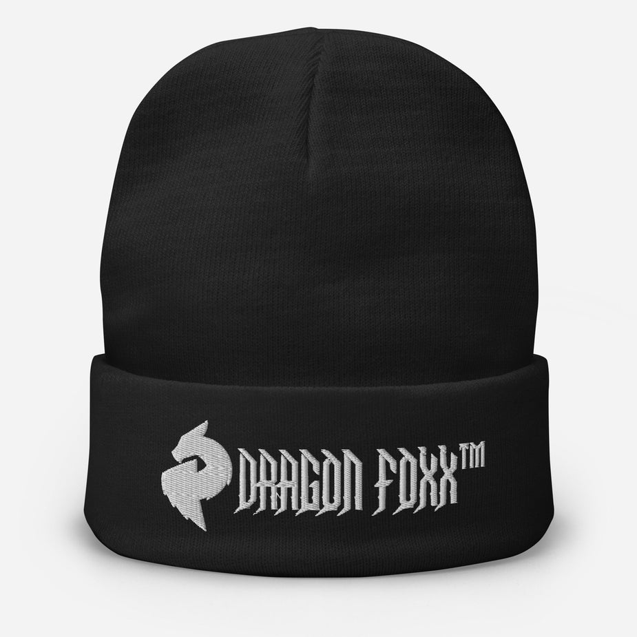 His or Hers Dragon Foxx™ Embroidered Beanie in 6 Colors – Dragon Foxx®